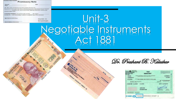 (PDF) Negotiable Instruments Act 1881