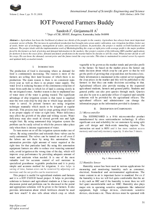 (PDF) IOT Powered Farmers Buddy