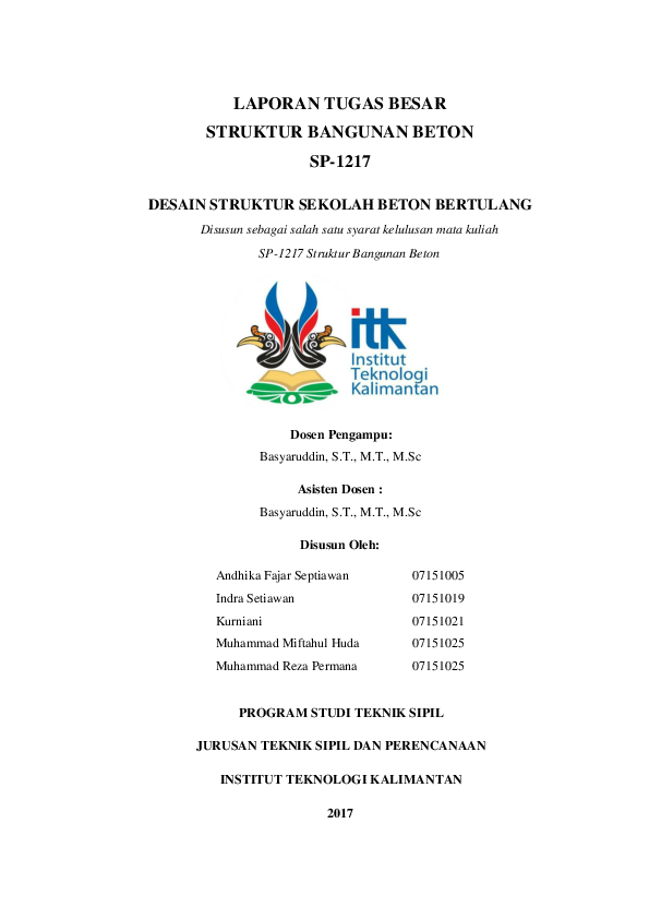 (PDF) LAPORAN TUGAS BESAR SP-1217