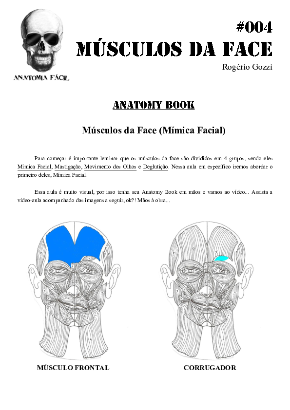 (PDF) Musculos da face mimica ou expressao facial