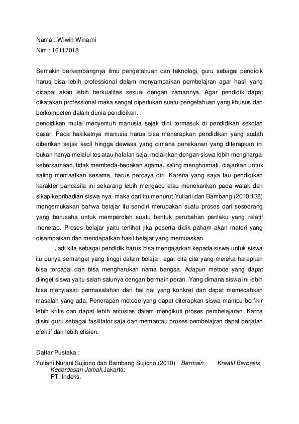 (DOC) Nama : Wiwin Winarni