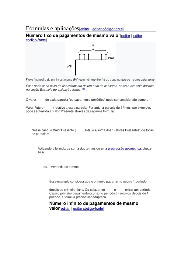 (DOC) Formulas e aplicacoes matematica financeira