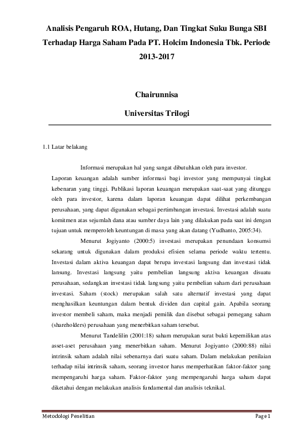 (PDF) Proposal Metodologi Penelitian