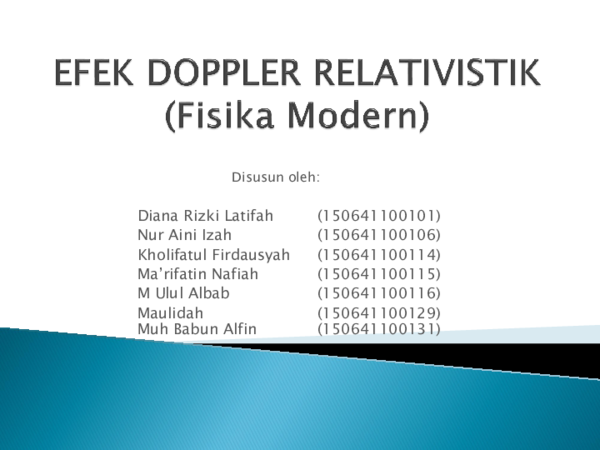 efek doppler pdf