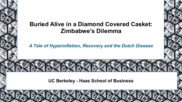 (PDF) Buried Alive in a Diamond Covered Casket: Zimbabwe's Dilemma