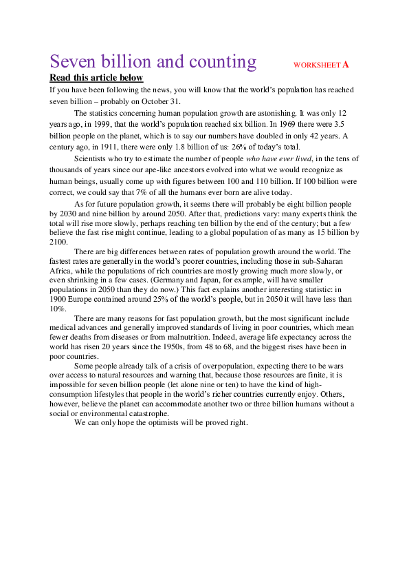 (DOC) Seven billion and counting