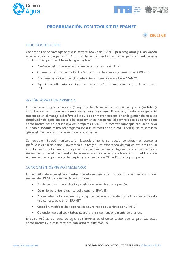 (PDF) PROGRAMACIÓN CON TOOLKIT DE EPANET ONLINE