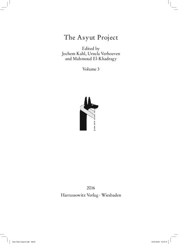 (PDF) Dora Goldsmith (2016), The Amulets from Tomb III, in: Jochem Kahl ...