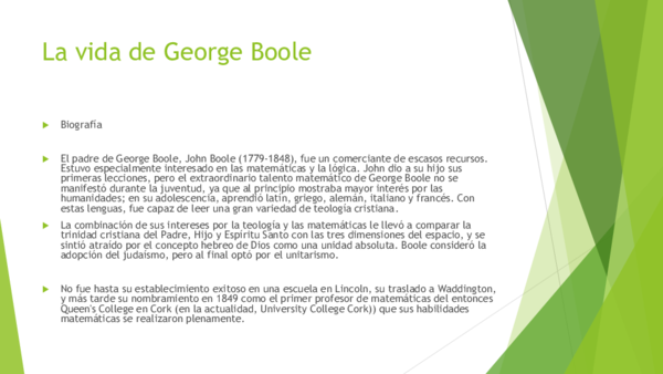 (PPT) La vida de George Boole