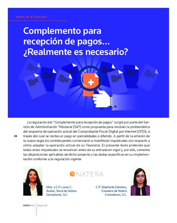 (PDF) Complemento para recepción de pagos… ¿Realmente es necesario