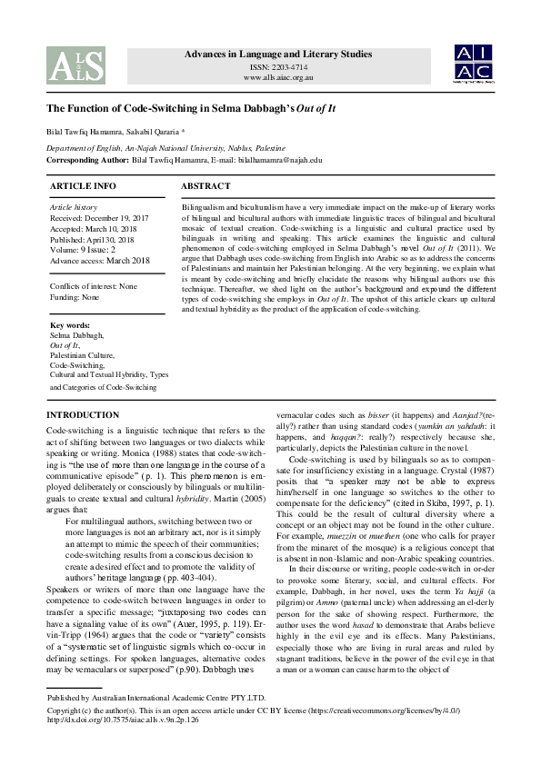 types of code switching