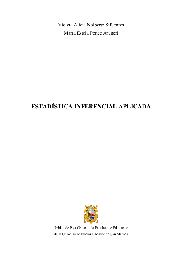 (PDF) Estadistica inferencial