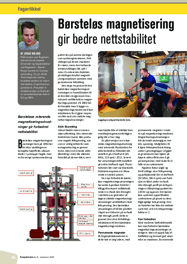 (PDF) Børsteløs magnetisering gir bedre nettstabilitet