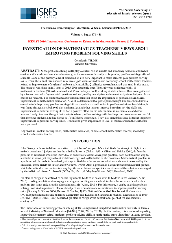 importance of problem solving skills for a head teacher