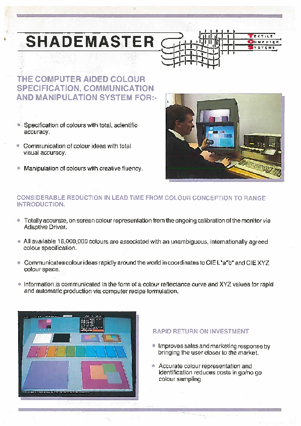 (PDF) Shademaster: A Computer Aided Colour Specification and ...