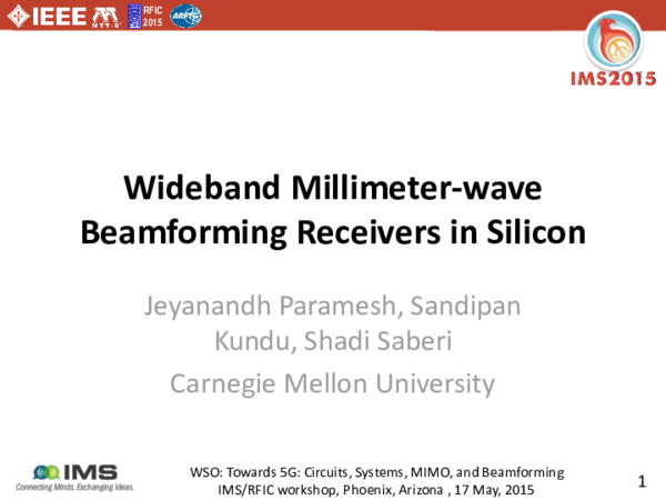 (PDF) Wideband Millimeter-wave Beamforming Receivers in Silicon