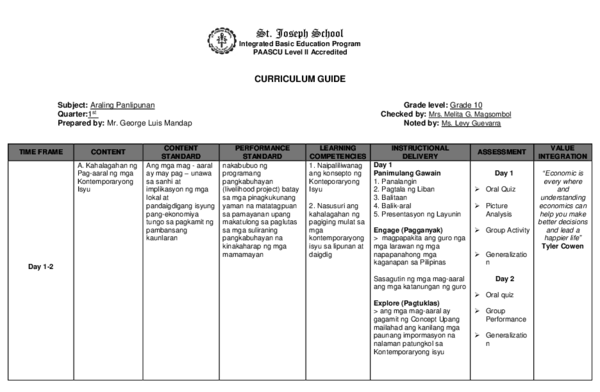 (DOC) Integrated Basic Education Program PAASCU Level II Accredited ...