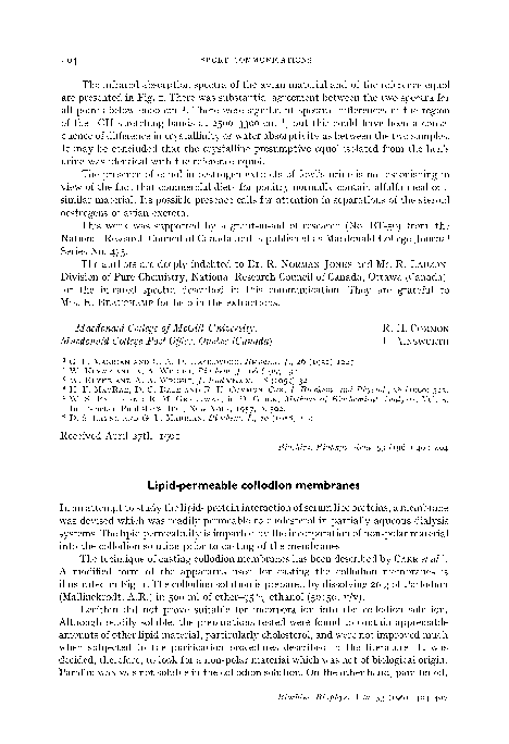 (PDF) Lipid-permeable collodion membranes