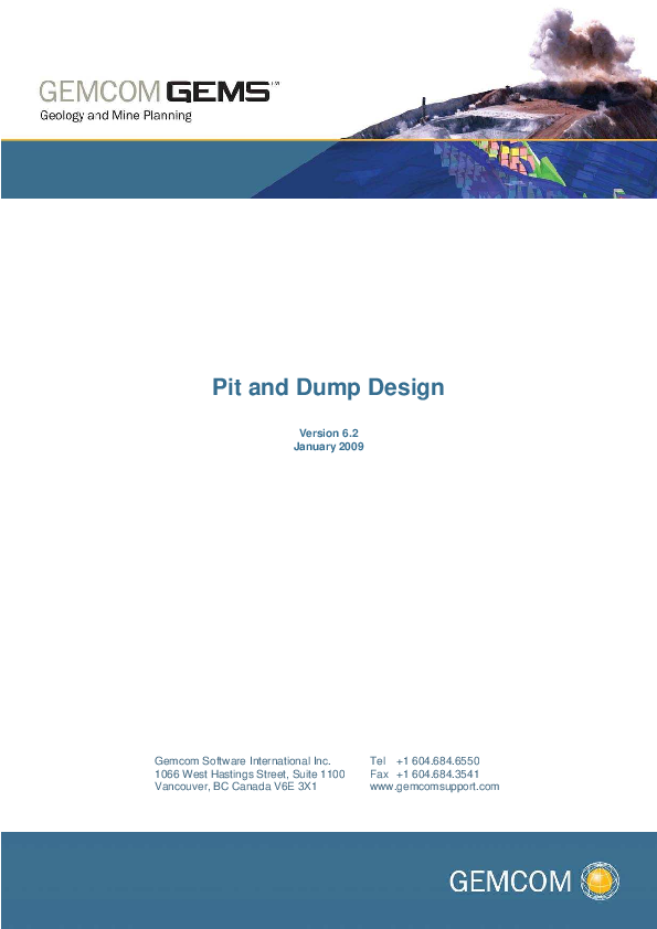 (PDF) Pit and Dump Design
