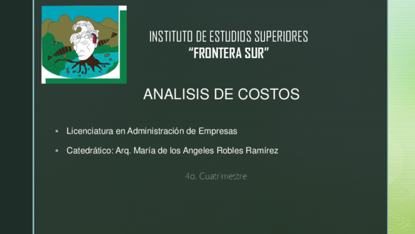 (PDF) ANALISIS DE COSTOS