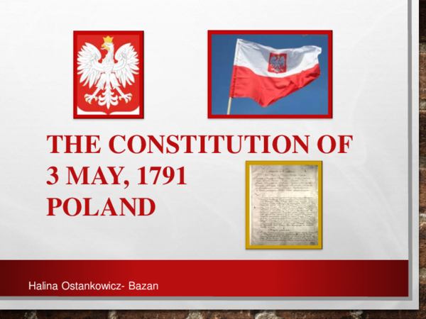 (PPT) Polish Constitution of the 3rd of May, 1791.