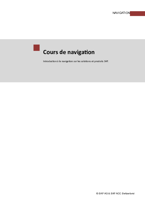 (DOC) Traduction SAP ACC Switzerland MOTIVATION