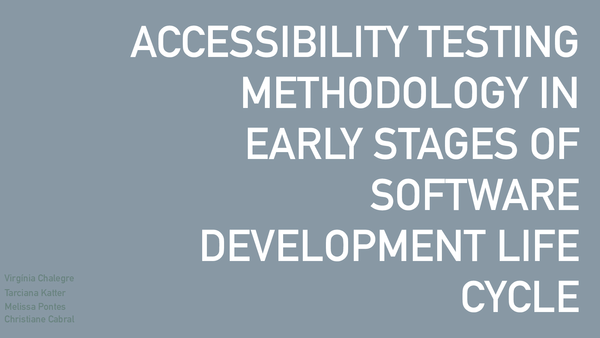 (PDF) ACCESSIBILITY TESTING METHODOLOGY IN EARLY STAGES OF SOFTWARE ...