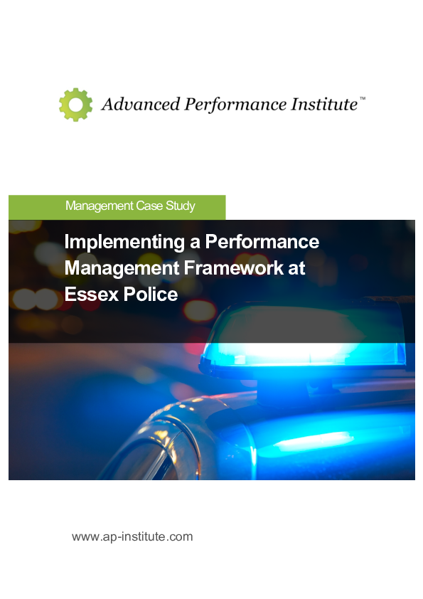 (PDF) Implementing a Performance Management Framework at Essex Police ...