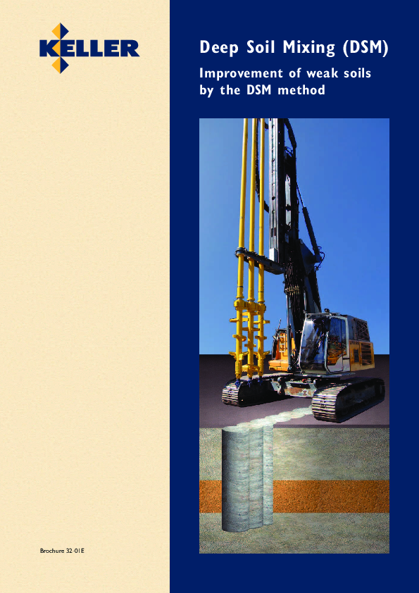 (PDF) Deep Soil Mixing (DSM) Improvement of weak soils by the DSM method Brochure 32-01 E
