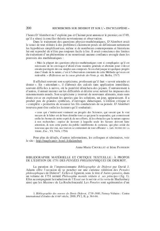 (PDF) Bibliographie matérielle et critique textuelle : à propos de l ...