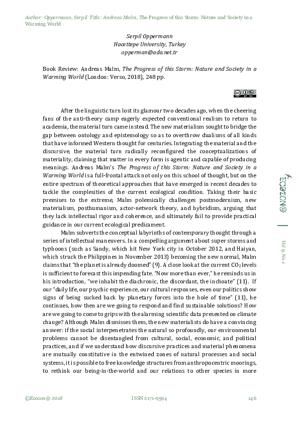 (PDF) Review of Progress of this Storrm by Serpil Oppermann