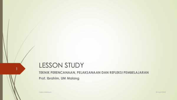 (PDF) LESSON STUDY : Plan, Do, See