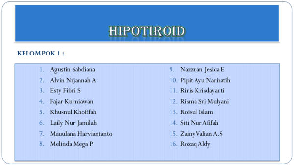 (PPT) Hipotiroid
