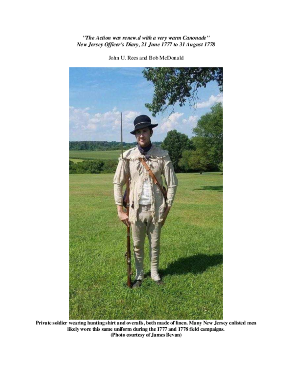 (PDF) "The Action was renew.d with a very warm Canonade" New Jersey ...