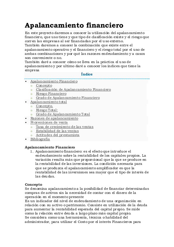 (DOC) Apalancamiento financiero
