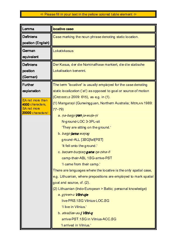 Pdf Locative Case