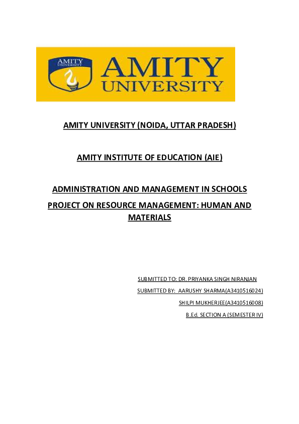 (DOC) ADMINISTRATION DOCUMENT | shilpi mukherjee - Academia.edu