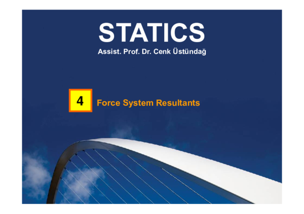 (PDF) Force System Resultants
