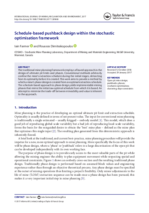 Pdf Schedule Based Pushback Design Within The Stochastic Optimisation
