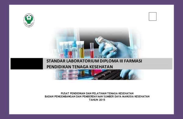 (PDF) STANDAR LABORATORIUM DIPLOMA III FARMASI PENDIDIKAN TENAGA KESEHATAN