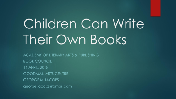 (PPT) 2018 Children Can Write Their Own Books.pptx