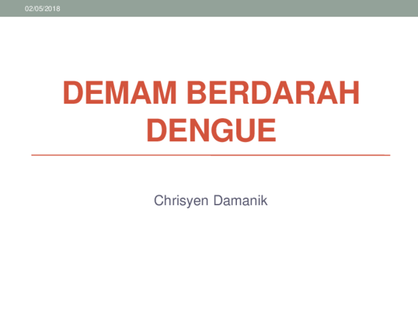 (PDF) DEMAM BERDARAH DENGUE