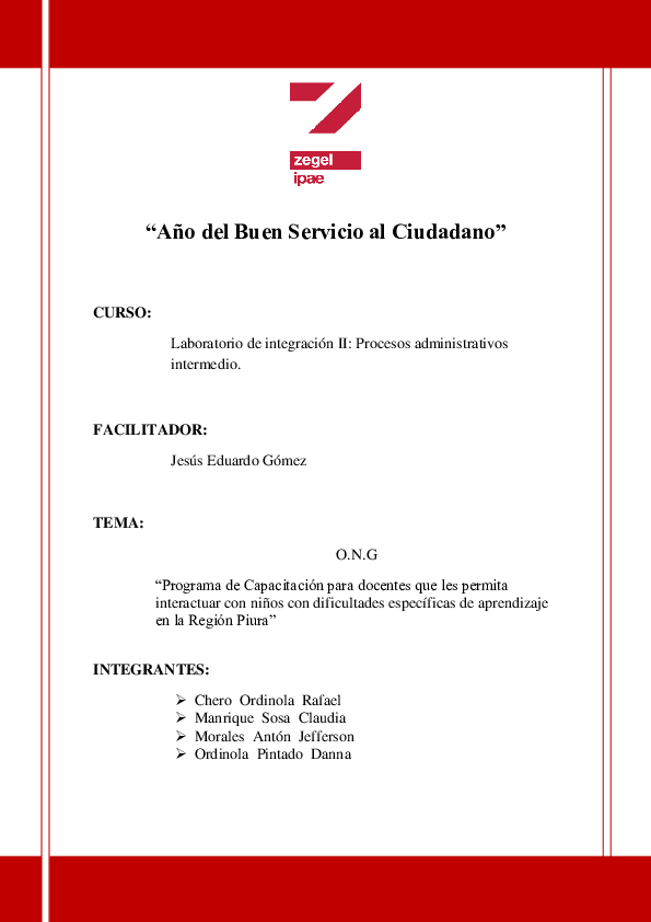 (DOC) " Año del Buen Servicio al Ciudadano " | Victor Manrique Carmen - Academia.edu