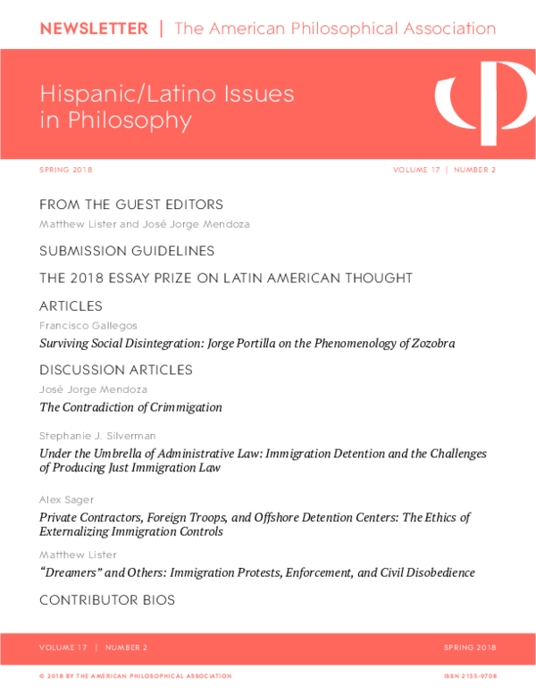 (PDF) The Contradiction of Crimmigration