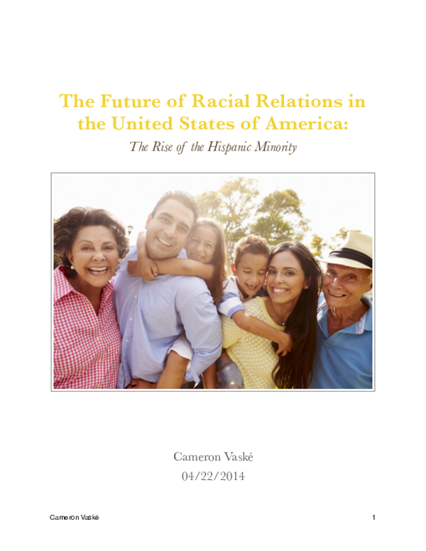 (PDF) The Future of Racial Relations in the United States of America ...