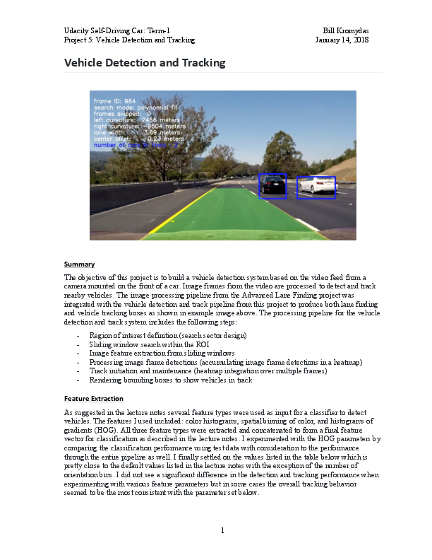 (PDF) Vehicle Detection and Tracking (PDF) Vehicle Detection and Tracking