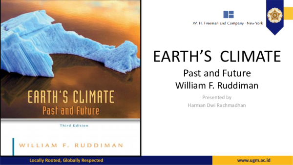 (PDF) Earth's Climate Past and Future