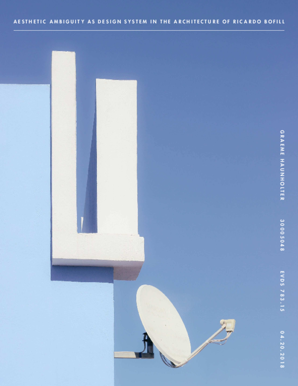 (PDF) Aesthetic Ambiguity as Design System in the Architecture of ...