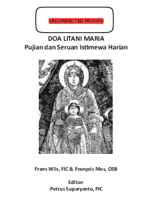 (PDF) DOA LITANI MARIA Pujian dan Seruan Istimewa Harian