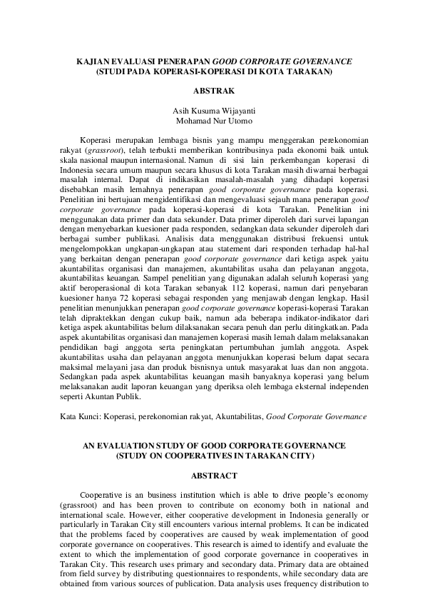 (PDF) PENERAPAN GOOD CORPORATE GOVERNANCE PADA PERTAMINA | Annisaa Rahmawati - Academia.edu